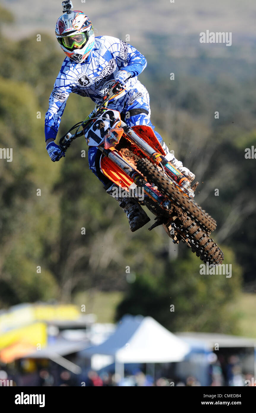 29.07.2012 Sydney,Australia. KTM rider Daniel Reardon in action during ...