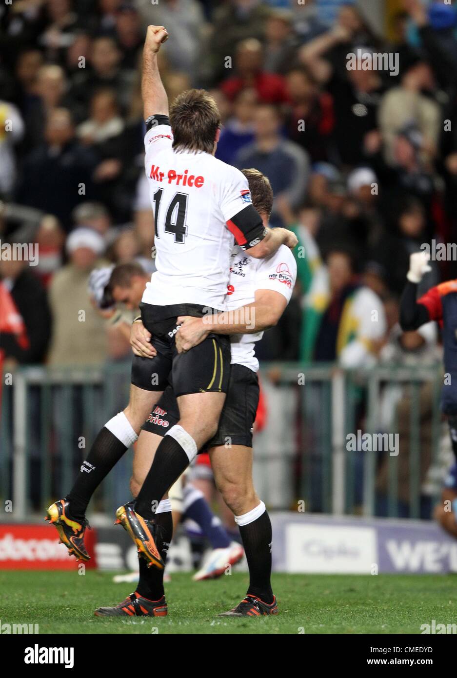 CAPE TOWN, SOUTH AFRICA - JULY 28, Sharks fullback Louis Ludik ...