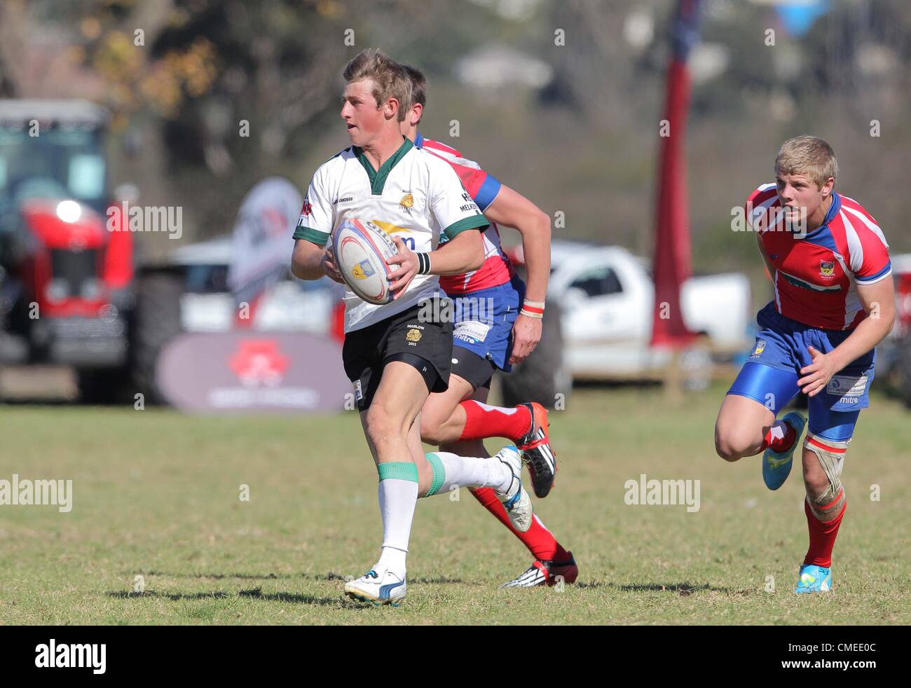 RIVERSDAL, SOUTH AFRICA - JULY 28, Marlow wing Juandre Fourie during ...