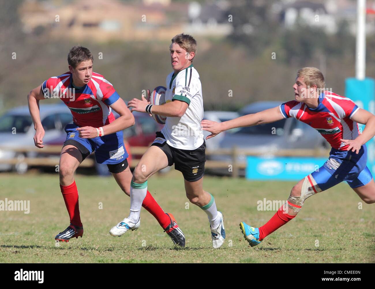 RIVERSDAL, SOUTH AFRICA - JULY 28, Marlow wing Juandre Fourie during ...