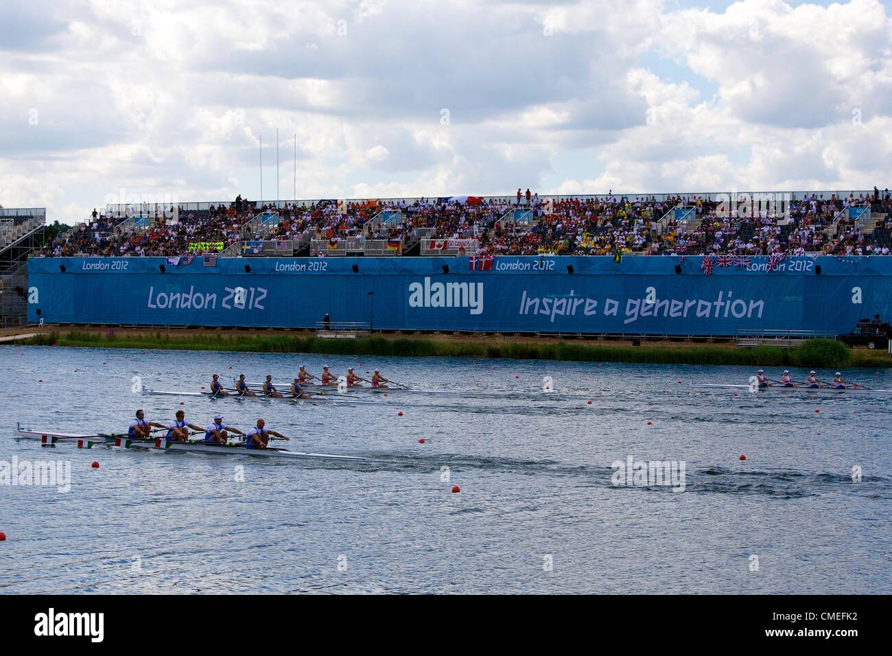 28.07.2012 Dorney Lake, England. General Views from day 1 of the ...