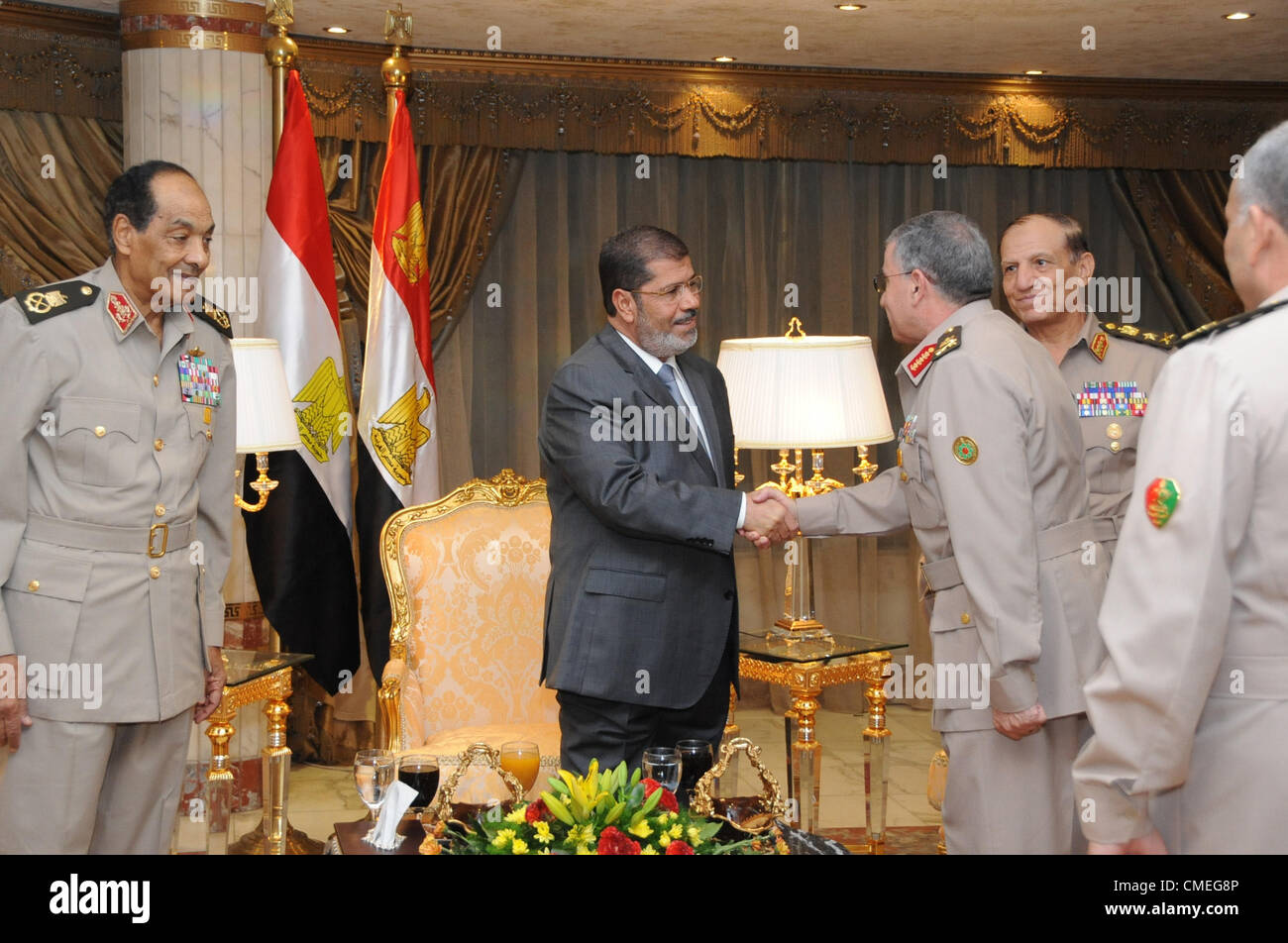 July 29, 2012 - Cairo, Cairo, Egypt - President Mohamed Morsi ...