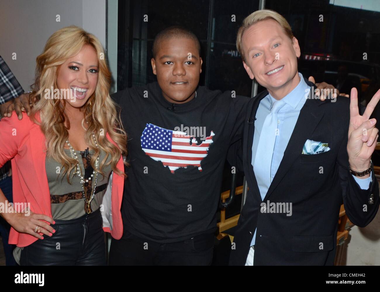 Sabrina Bryan, Kyle Massey, Carson Kressley at talk show appearance for ...