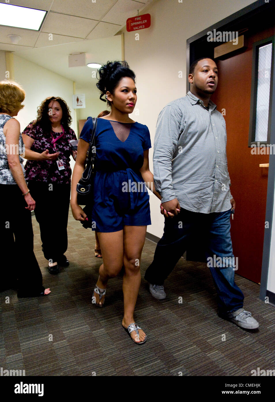July 29, 2012 - Centennial, Colorado, USA - Victims, family members and ...