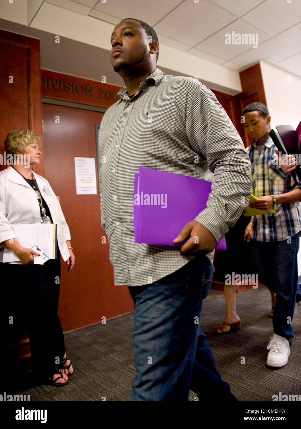 July 29, 2012 - Centennial, Colorado, USA - Victims, family members and ...