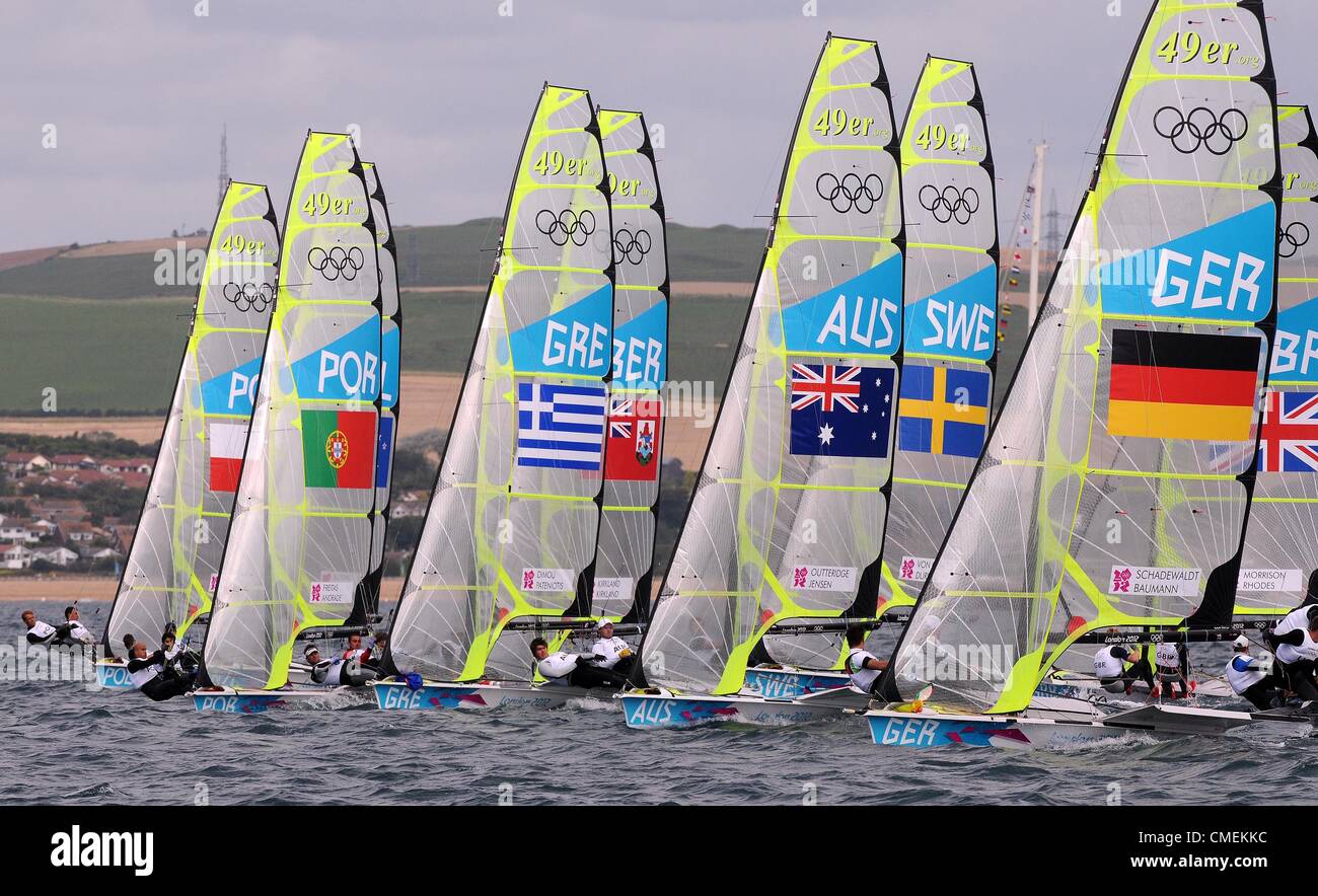 Olympic Sailing, action during the London 2012 Olympic Games at the ...