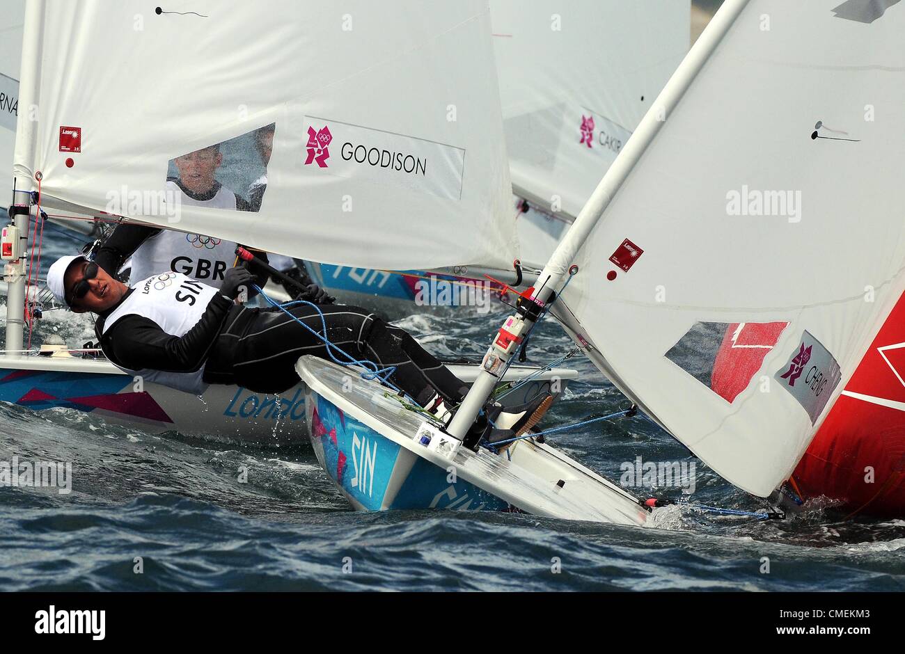 Olympic Sailing, action during the London 2012 Olympic Games at the ...