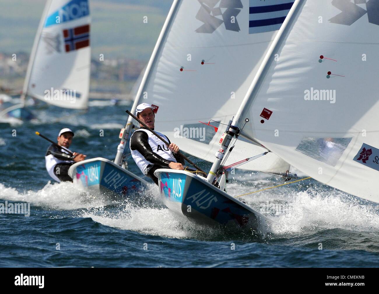 Olympic Sailing, action during the London 2012 Olympic Games at the ...