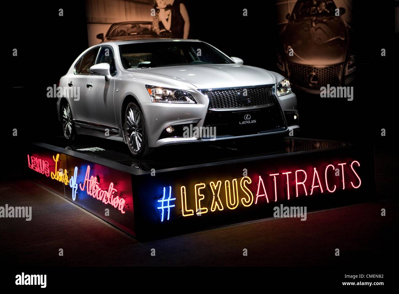 July 30, 2012 - San Francisco, California, U.S. - The new 2013 Lexus LS ...