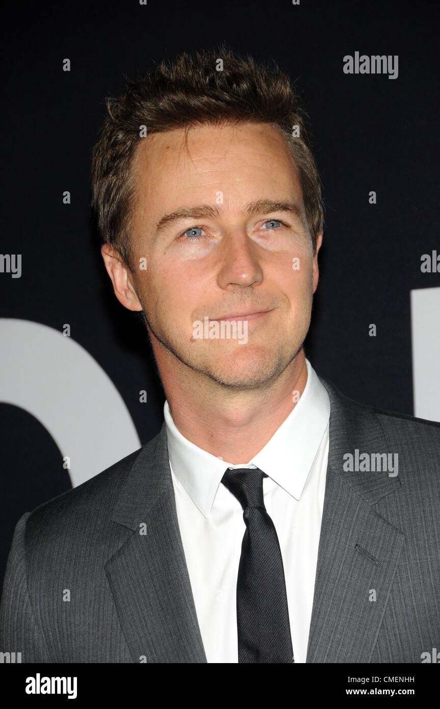 Edward Norton at arrivals for THE BOURNE LEGACY Premiere, The Ziegfeld ...
