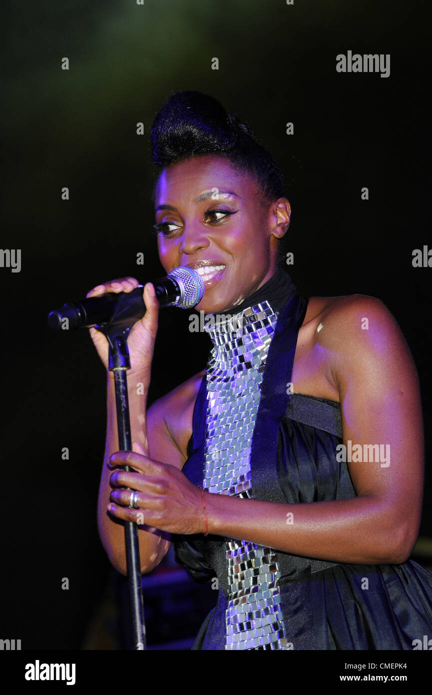 28.07.2012. Moscow. Russia. Silver Rain radio station 17th anniversary ...