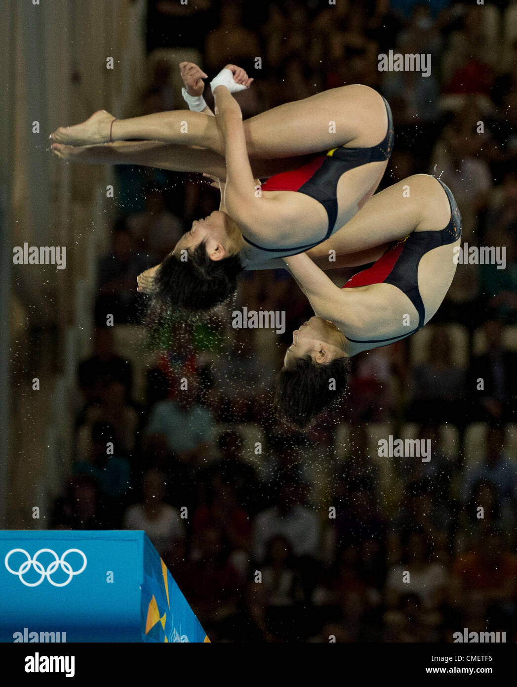 July 31, 2012 - London, England, United Kingdom - Ruolin Chen and Hao Wang (CHN) win the Gold ...