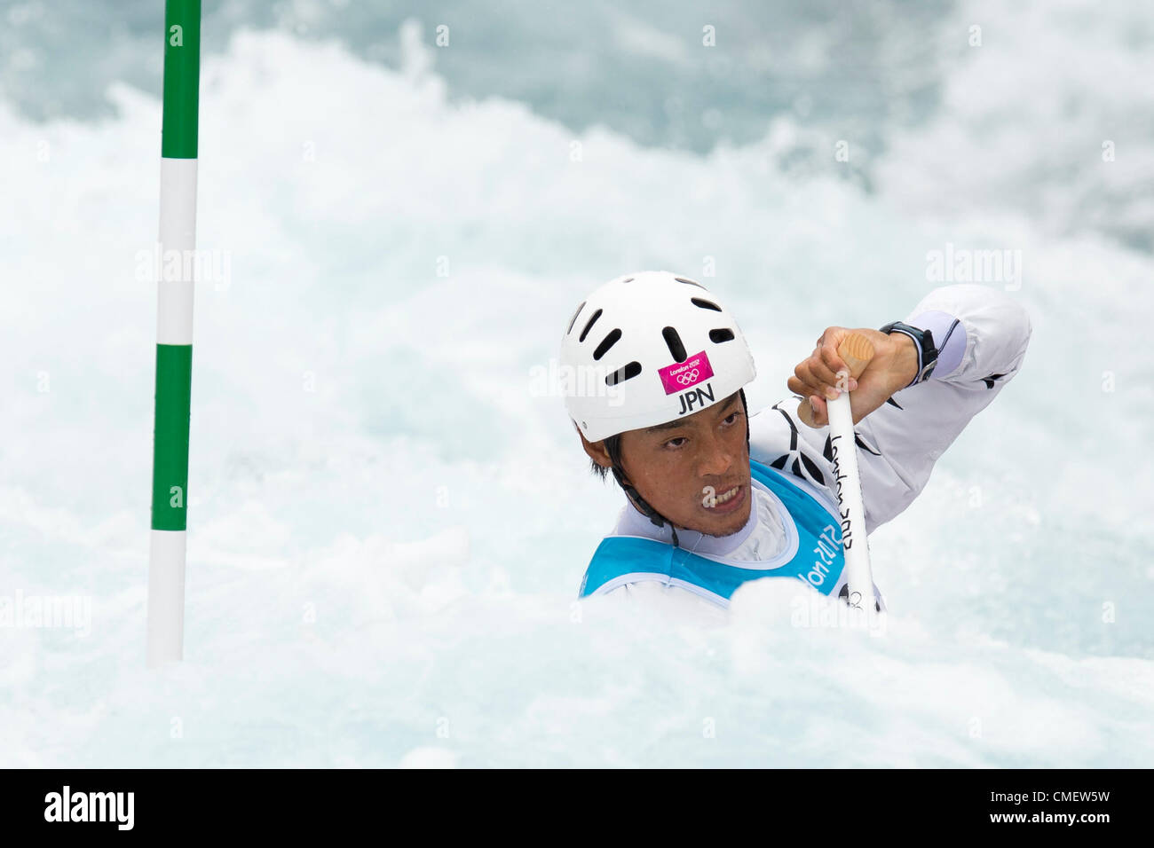31.07.2012. Waltham Cross, England. Japans Takuya Haneda (JAP) competes ...