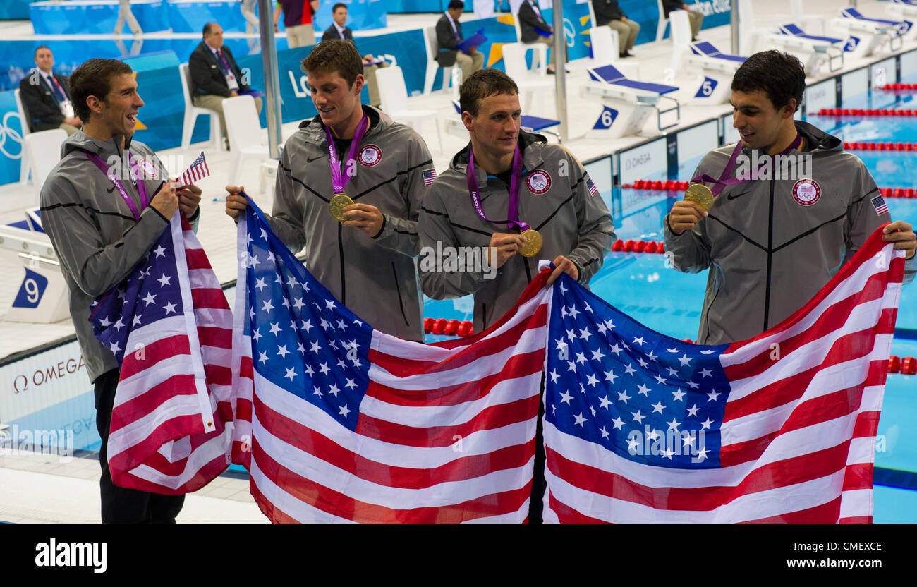 July 31, 2012 - London, England, United Kingdom - Michael Phelps, Conor ...