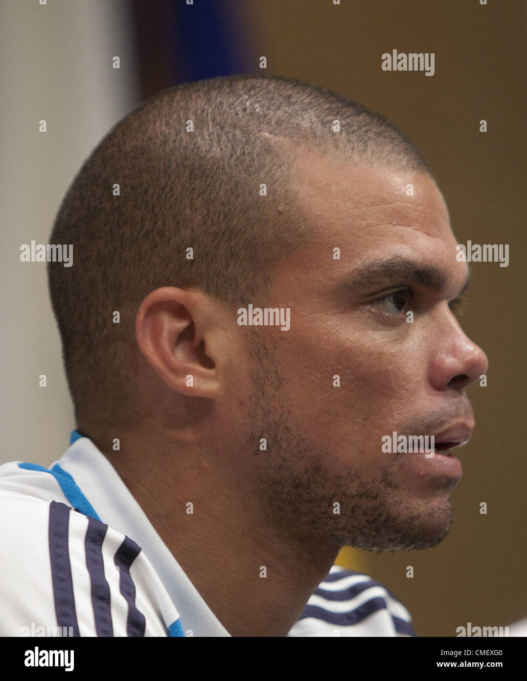 July 31, 2012 - Los Angeles, California, USA - Pepe of Real Madrid ...