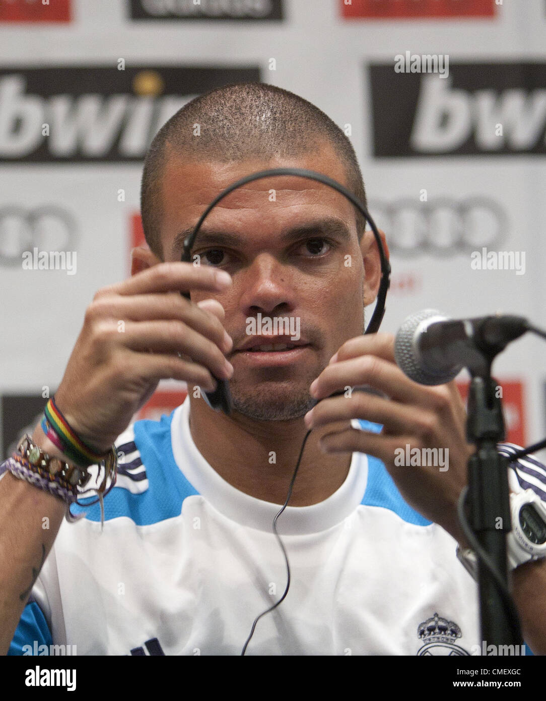 July 31, 2012 - Los Angeles, California, USA - Pepe of Real Madrid ...
