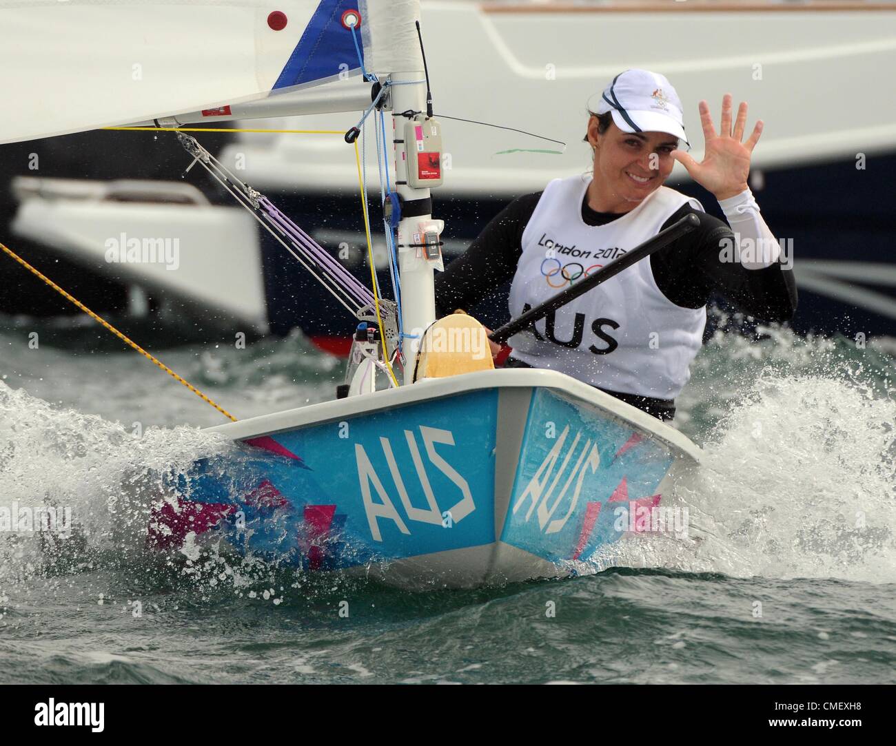 London 2012 Olympics: Sailing, action during the London 2012 Olympic ...
