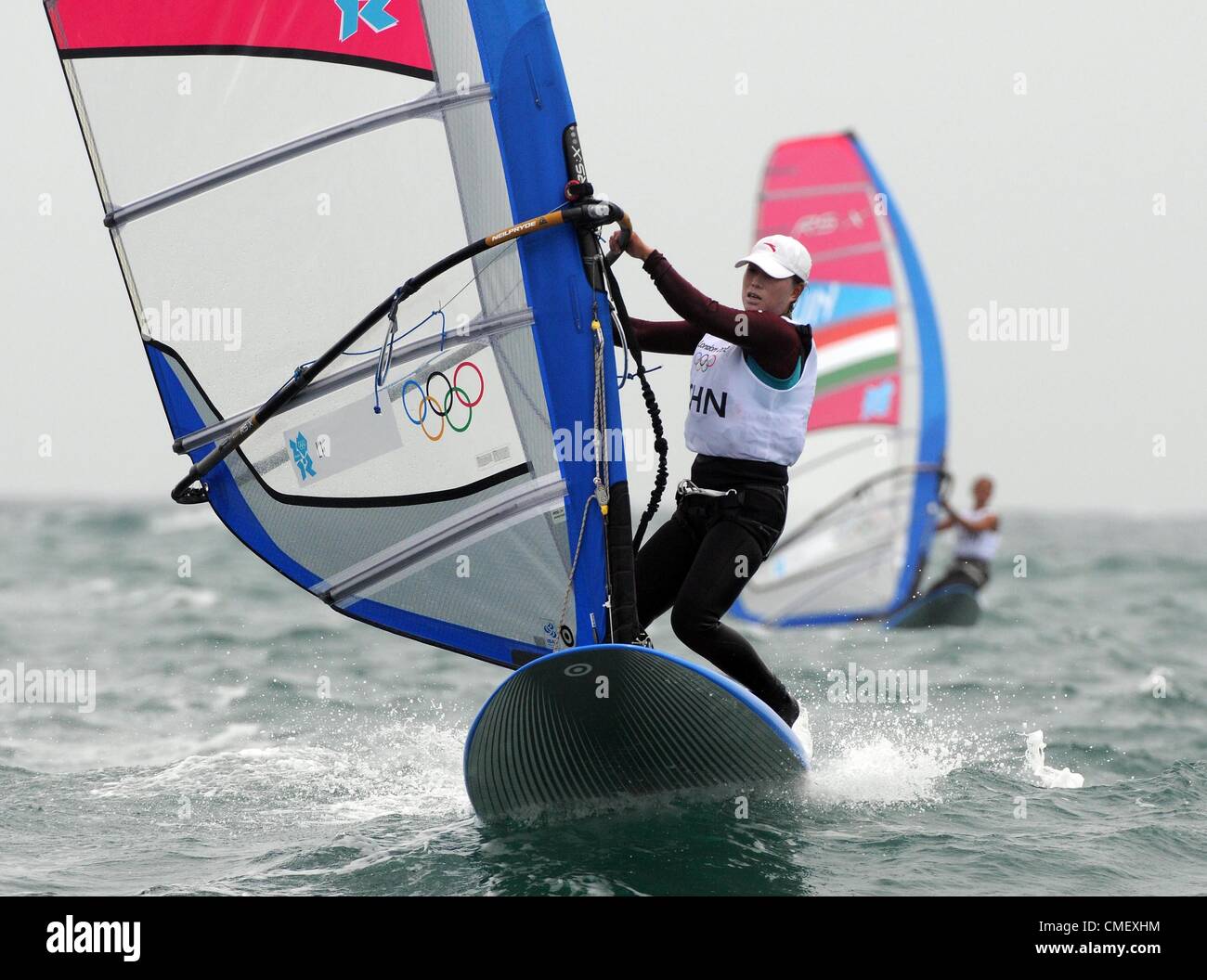 London 2012 Olympics: Sailing, action during the London 2012 Olympic ...