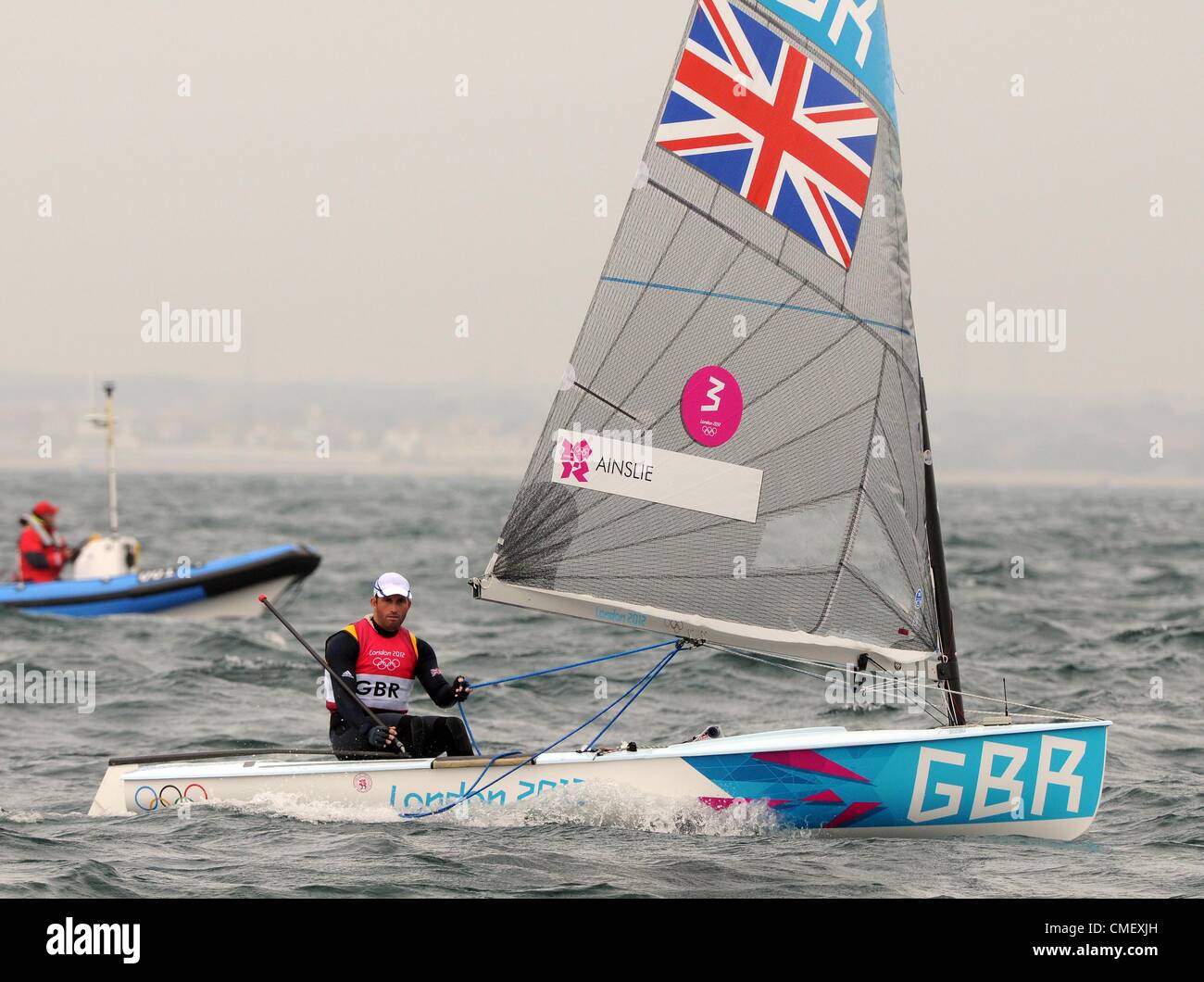 London 2012 Olympics: Sailing, action during the London 2012 Olympic ...