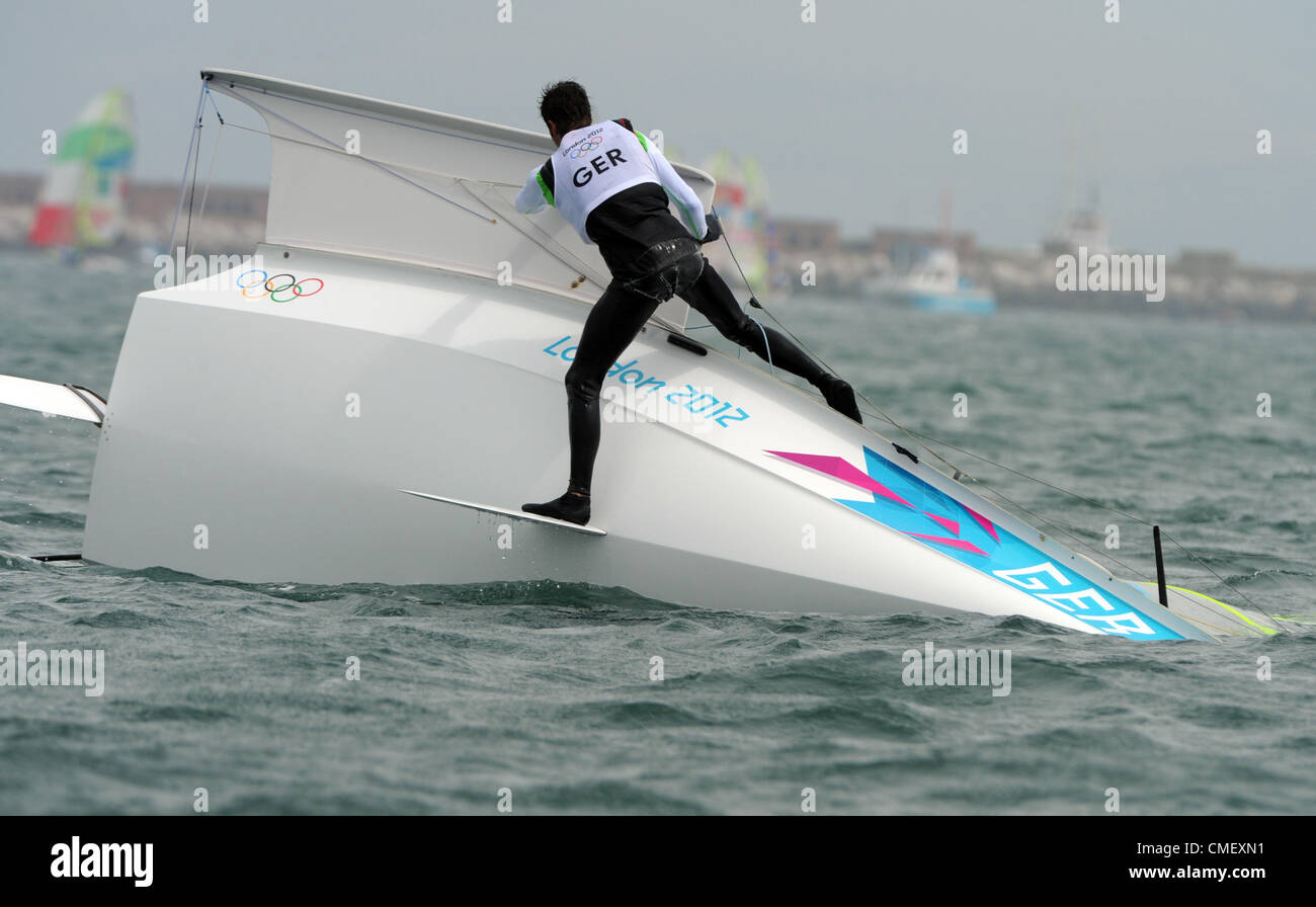 London 2012 Olympics: Sailing, action during the London 2012 Olympic ...