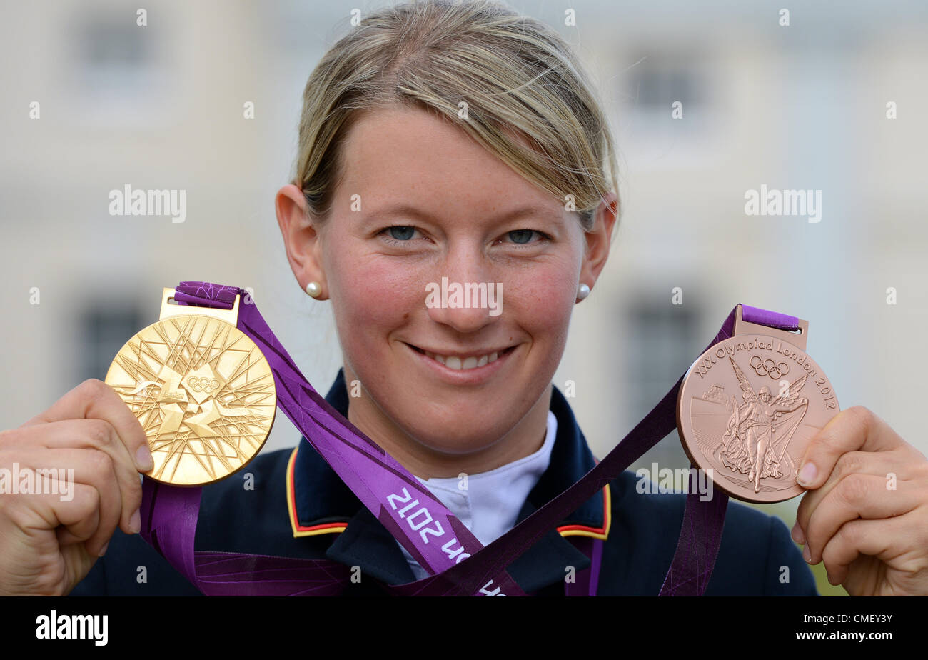 31.07.2012. Greenwich Park, London England. Germany's Sandra Auffarth ...
