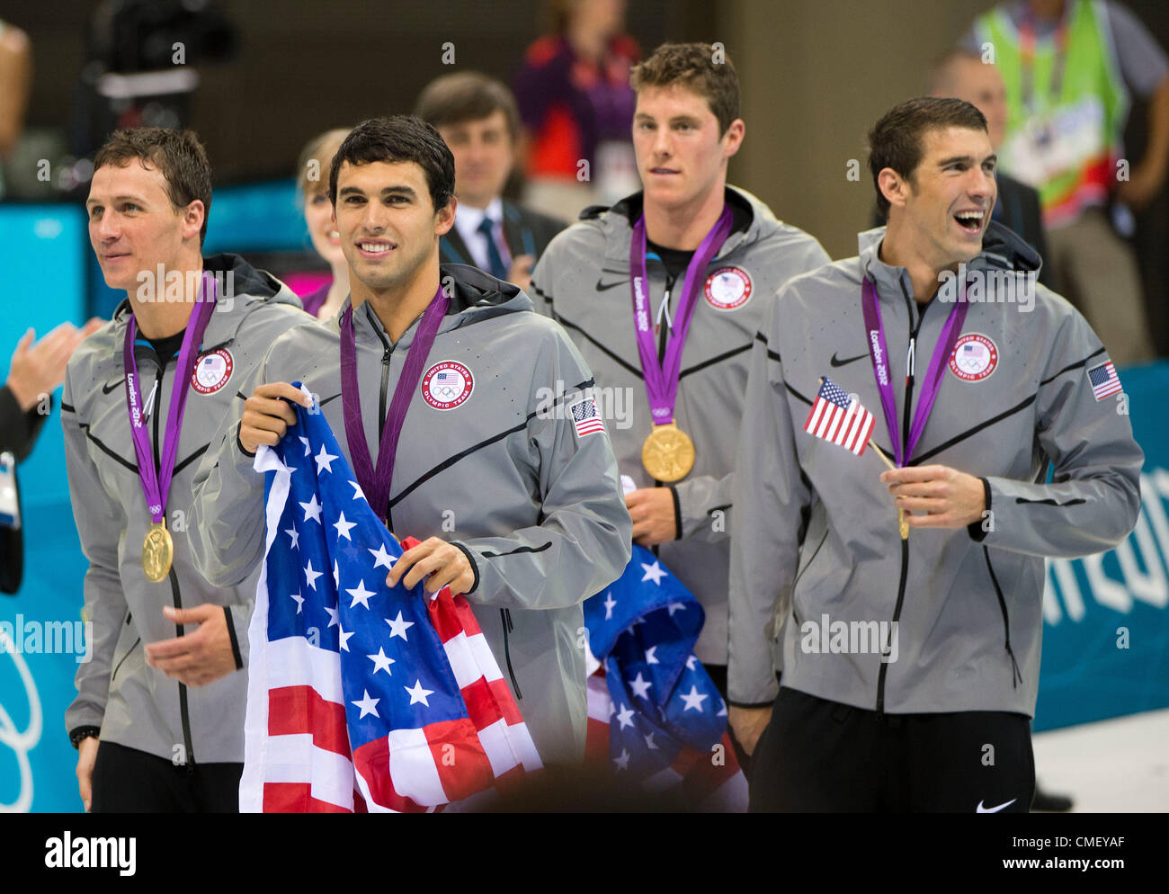 July 31, 2012 - London, England, United Kingdom - Ryan Lochte, Ricky ...