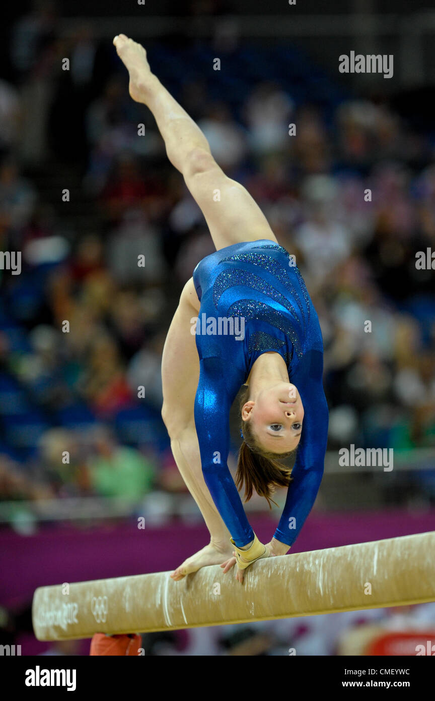 London 2012. Gymnastics Womens Team Finals 31.7.12. Greenwich Arena ...