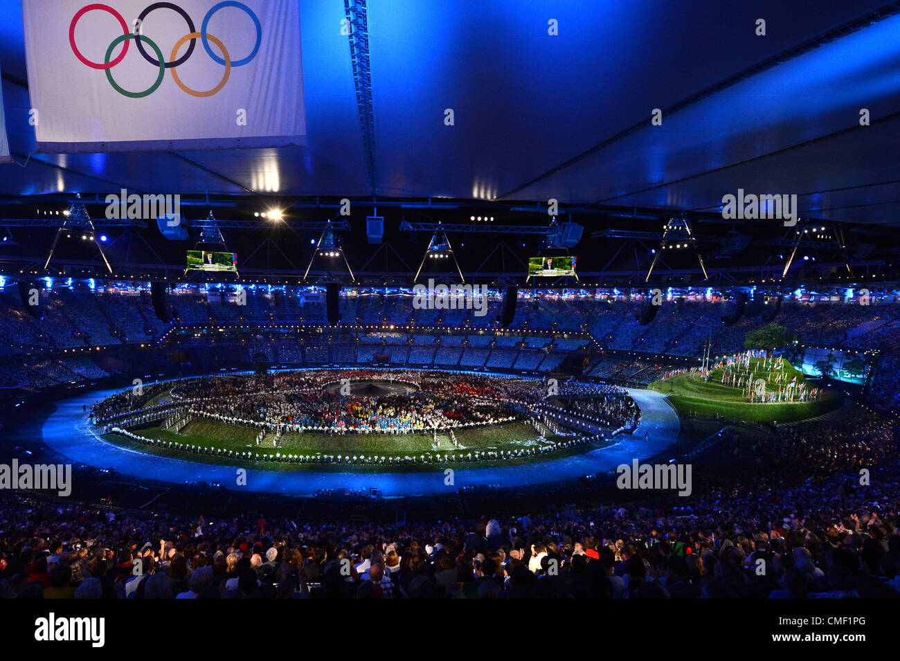 LONDON, ENGLAND - JULY 27, a general view during London Olympics ...