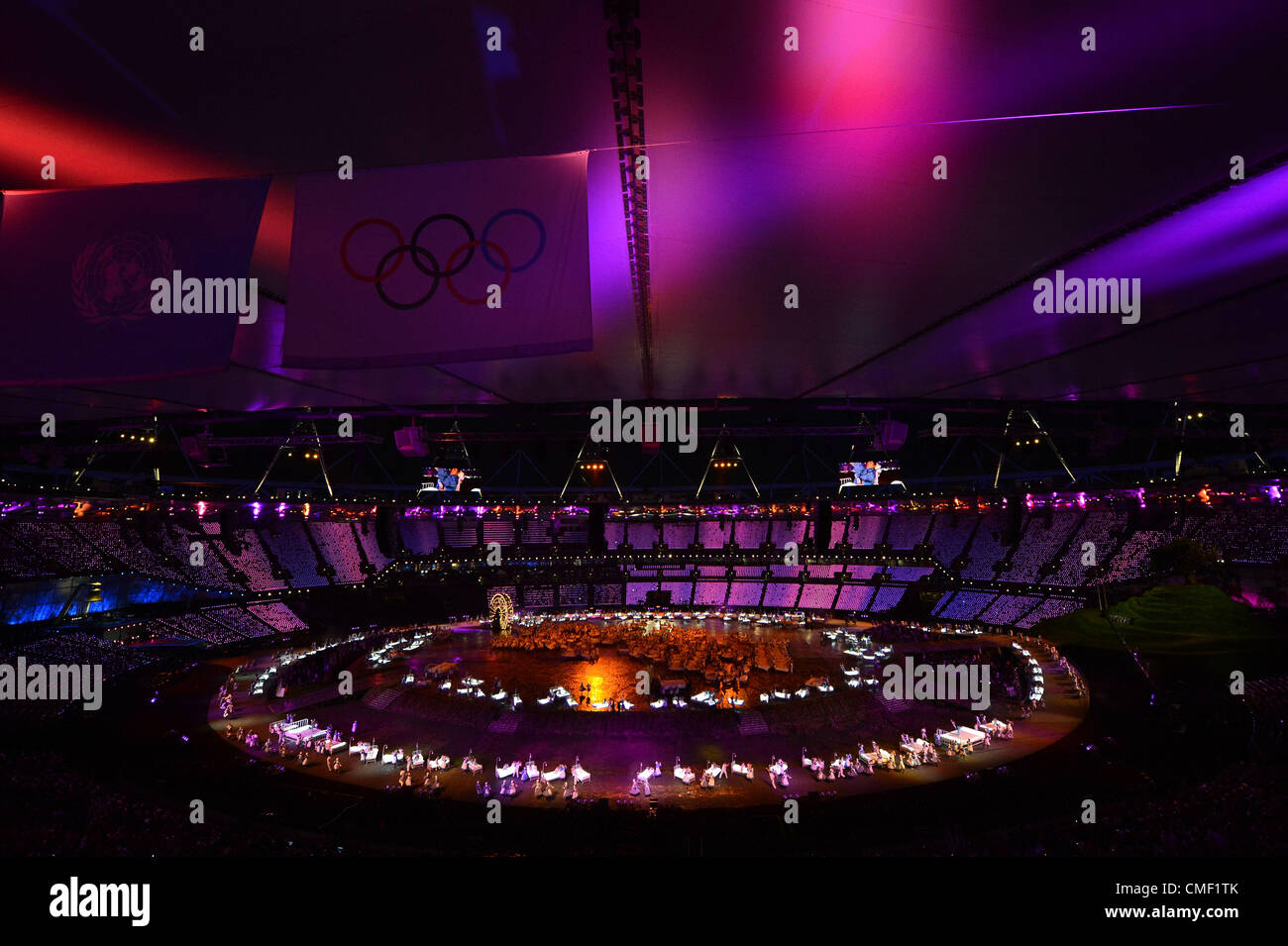 LONDON, ENGLAND - JULY 27, a general view during London Olympics ...