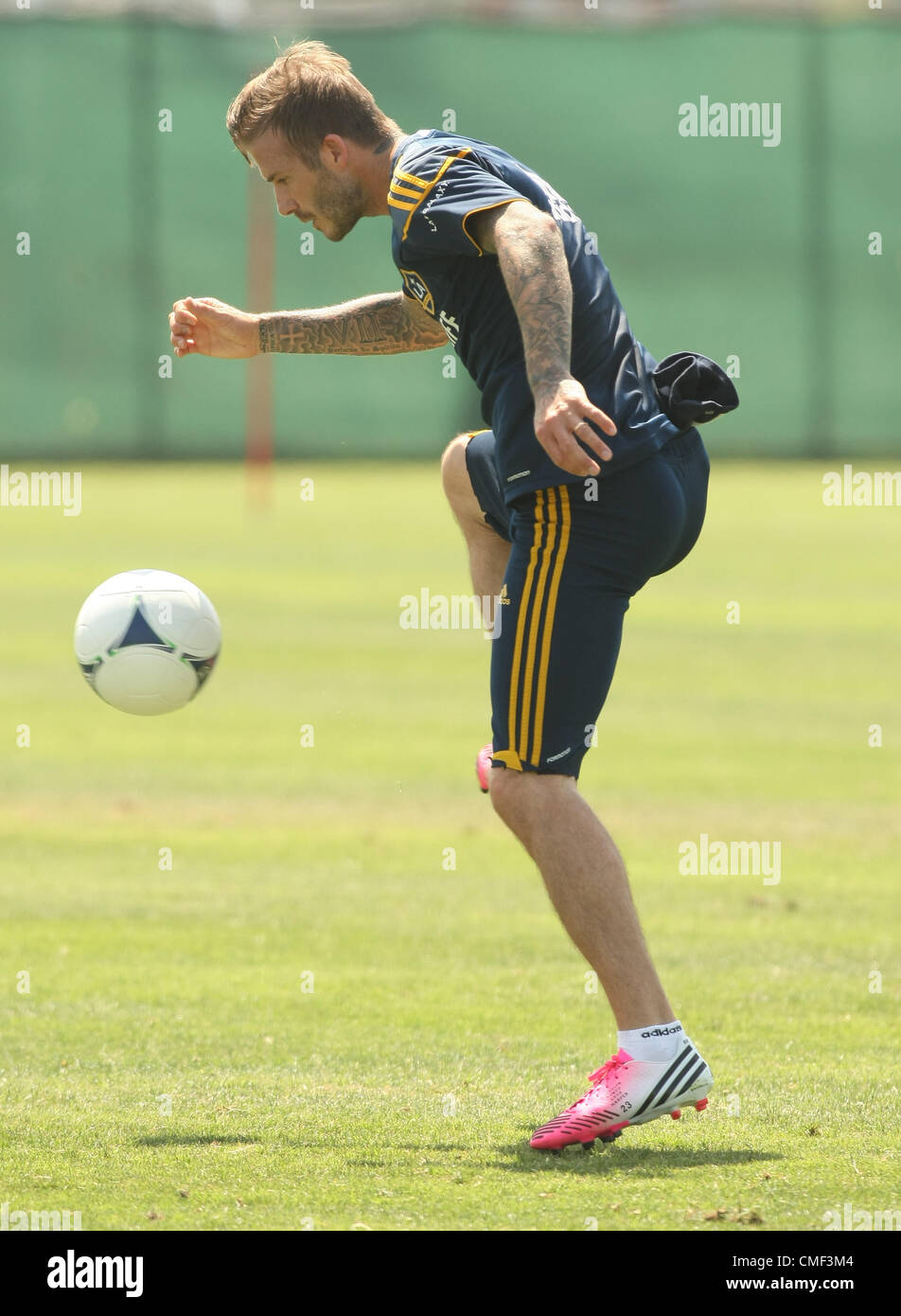 DAVID BECKHAM DAVID BECKHAM BACK IN LOS ANGELES CARSON LOS ANGELES ...