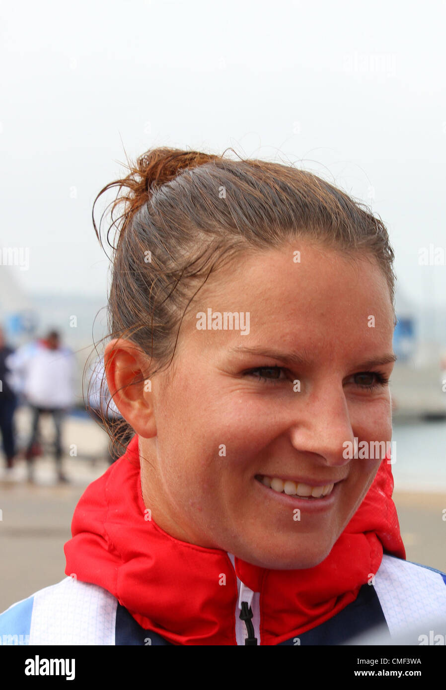 31.07.2012. Weymouth, England. Members of the British Sailing Team ...