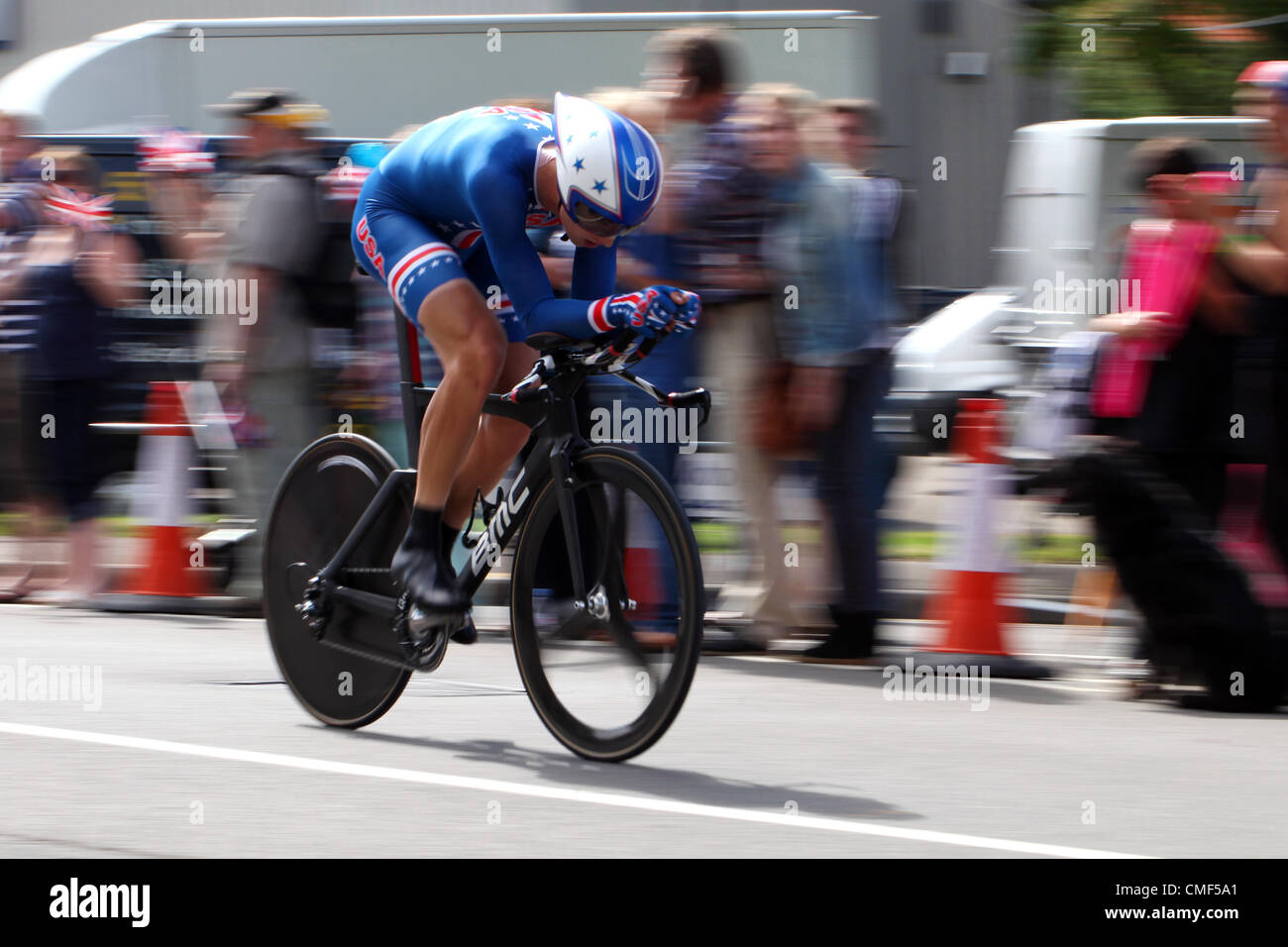 The Mens individual time trial cycling event passes through Cobham ...