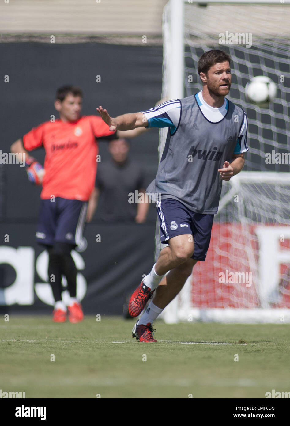 Aug. 1, 2012 - Los Angeles, California, USA - Xavi Alonso of Real ...