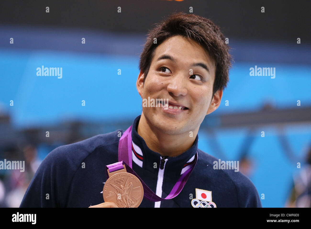 Ryo Tateishi (JPN), AUGUST 1, 2012 - Swimming : Men's 200m Breaststroke Medal Ceremony at ...