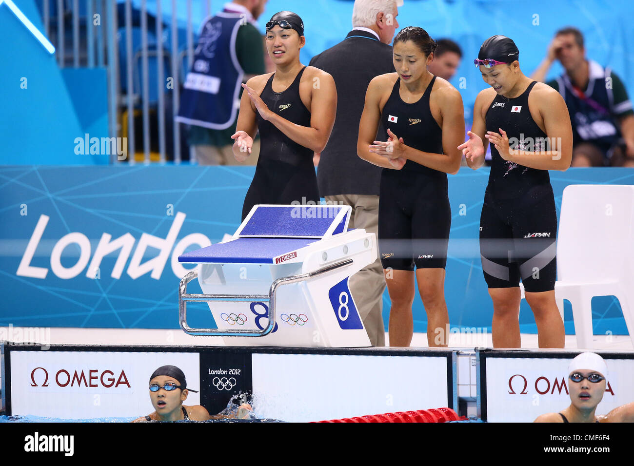 (L to R) Aya Takano (JPN), Haruka Ueda (JPN), Hanae Ito (JPN), Yayoi ...