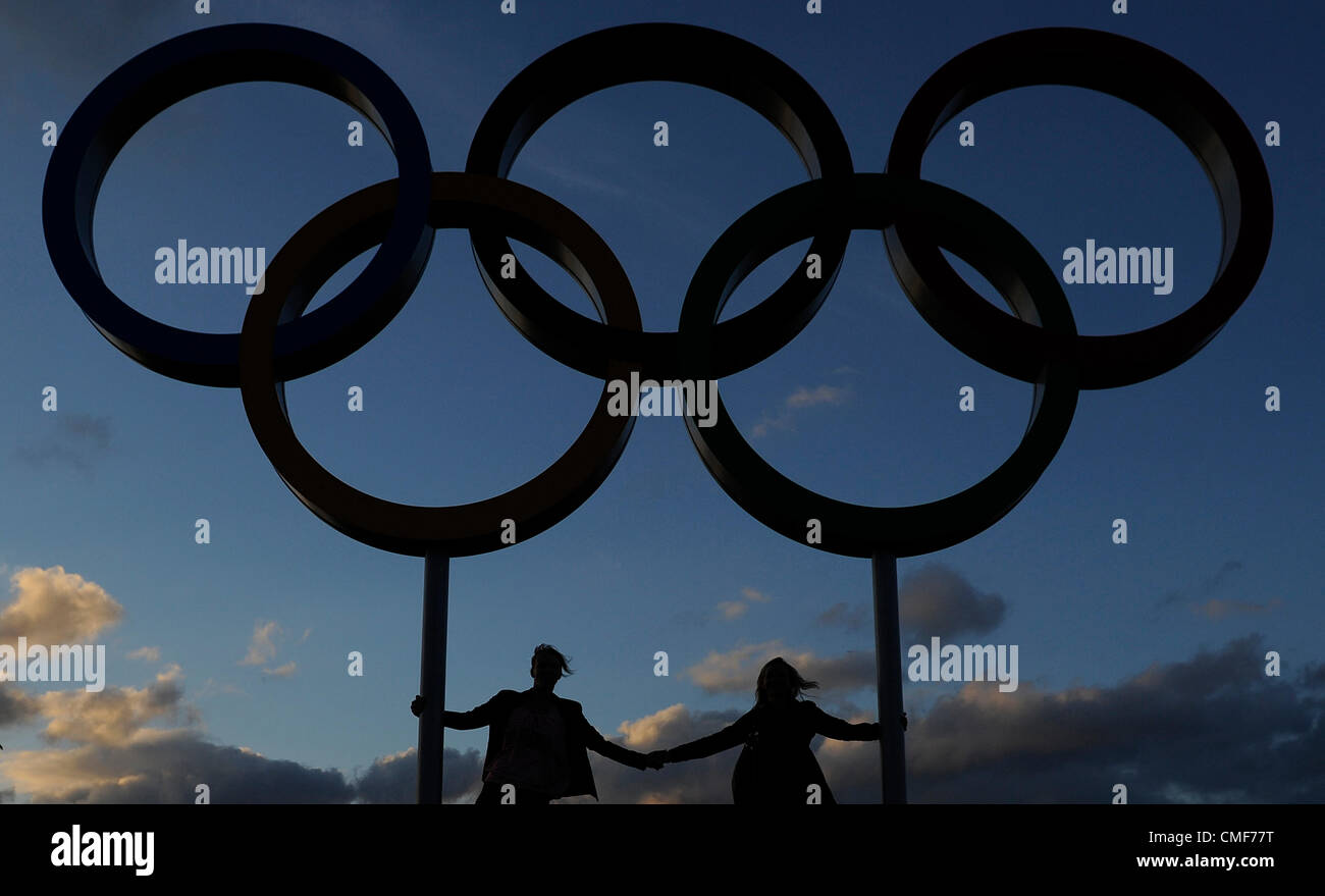 Atmosphere at the 2012 Summer Olympics, London, Britain, Wednesday ...
