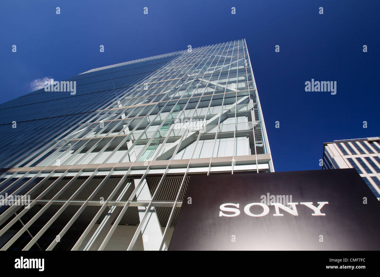 August 2, 2012 - Tokyo, Japan - The building of Sony Corp. headquarters ...