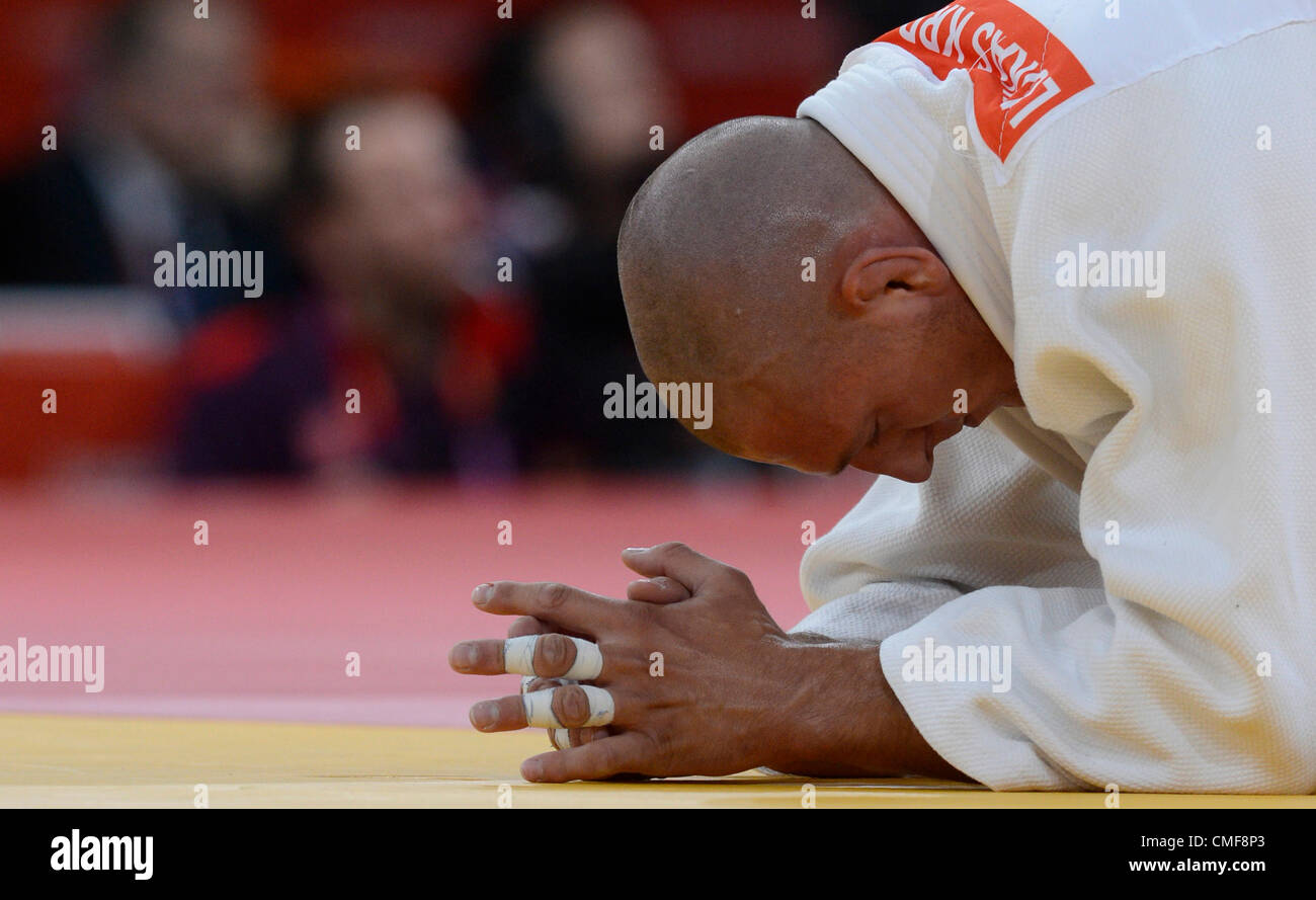 2nd August 2012. Lukas Krpalek of the Czech Republic reacts after ...
