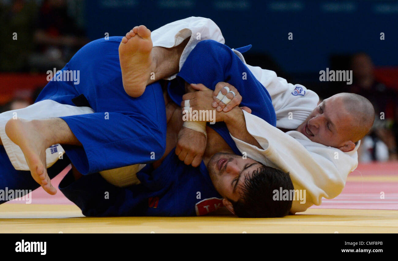 2nd August 2012. Lukas Krpalek of the Czech Republic (in white ...