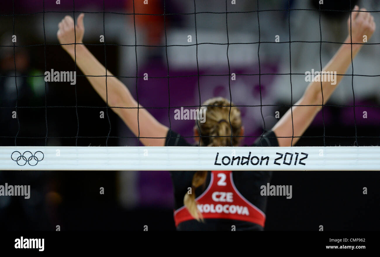 2nd August 2012. Czech Republic's Kristyna Kolocova celebrates after ...