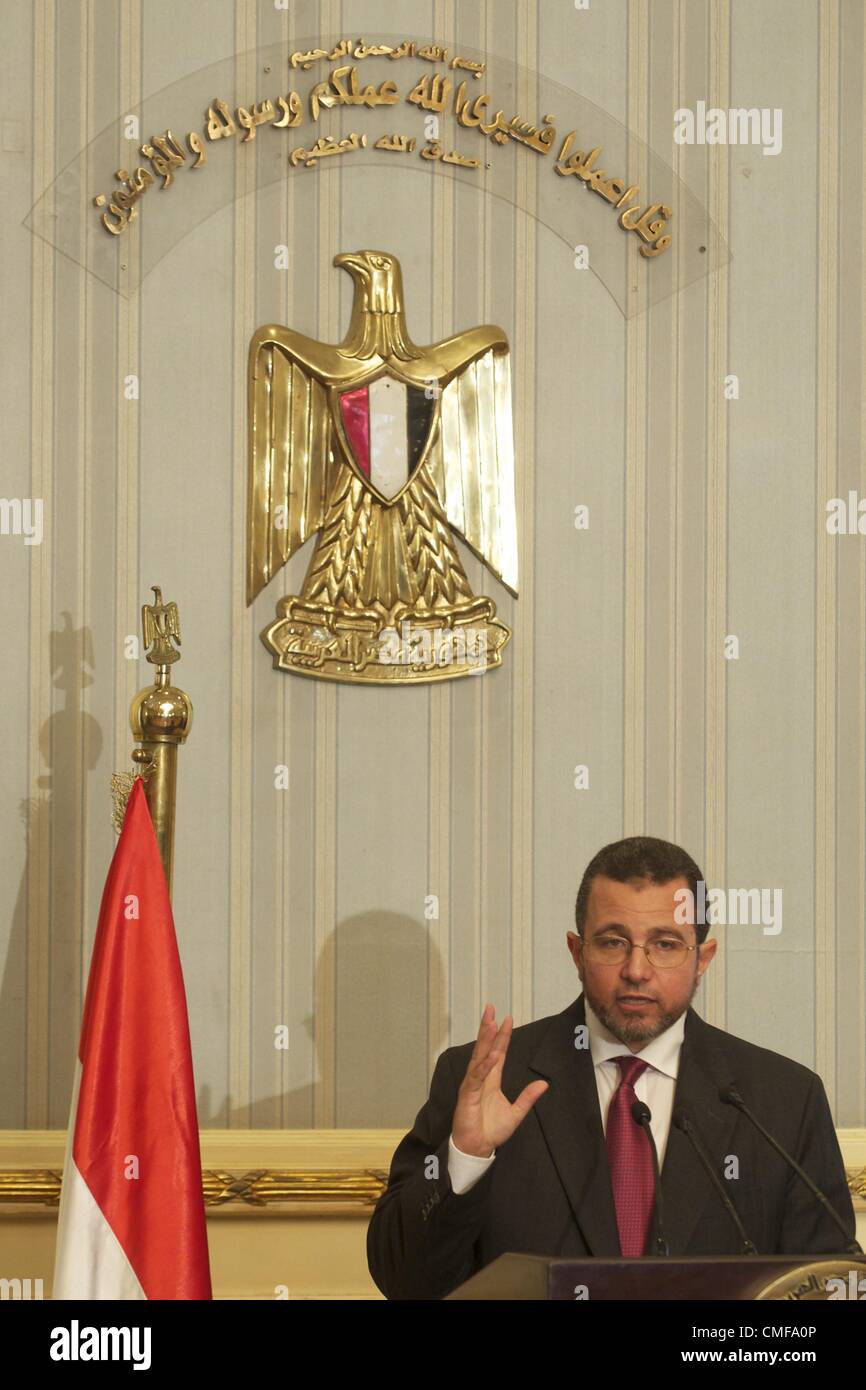 August 2, 2012 - Cairo, Egypt - Newly appointed Egyptian Prime Minister ...