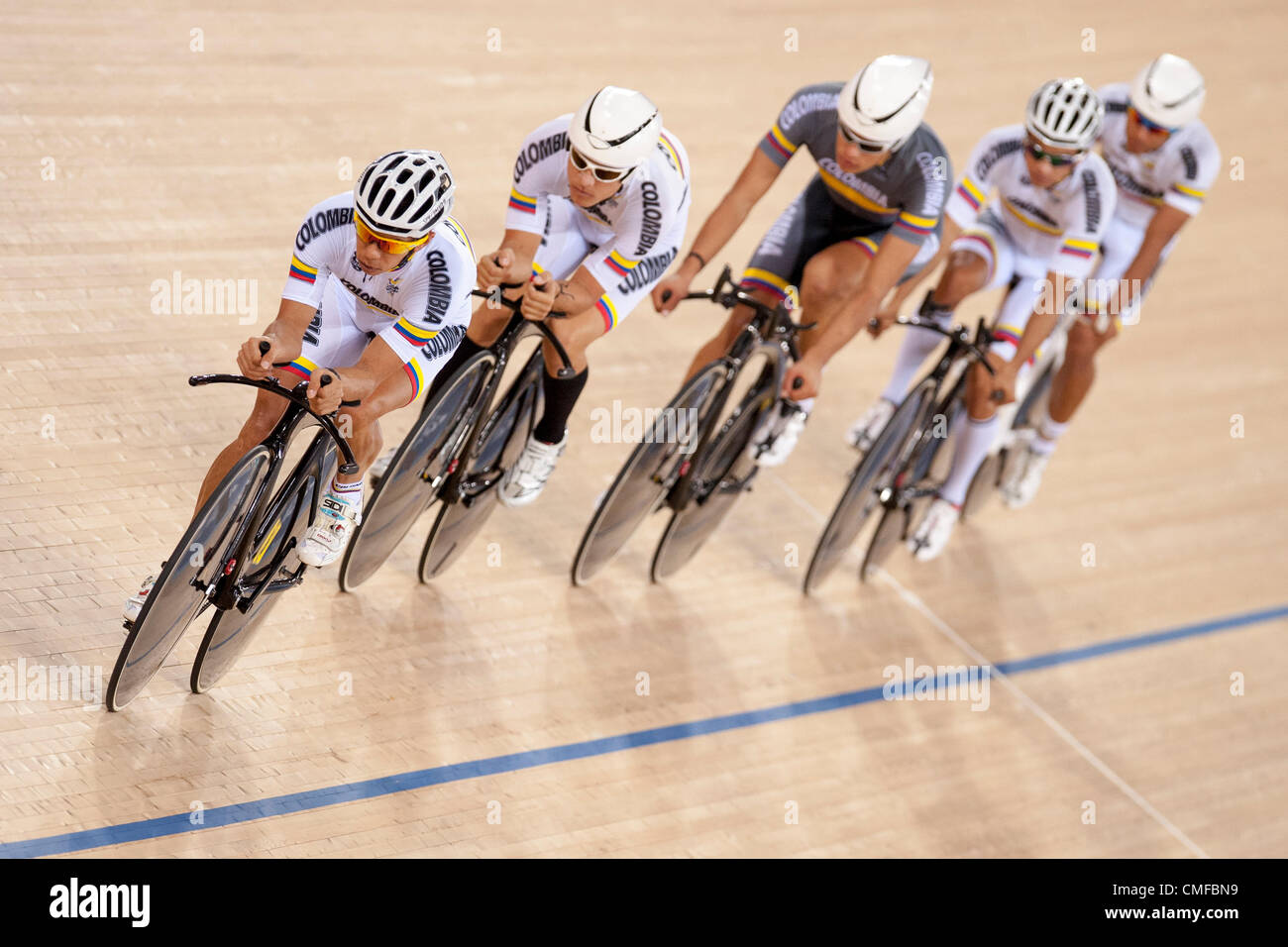 Team Pursuit In Track Cycling 2012 High Resolution Stock Photography ...