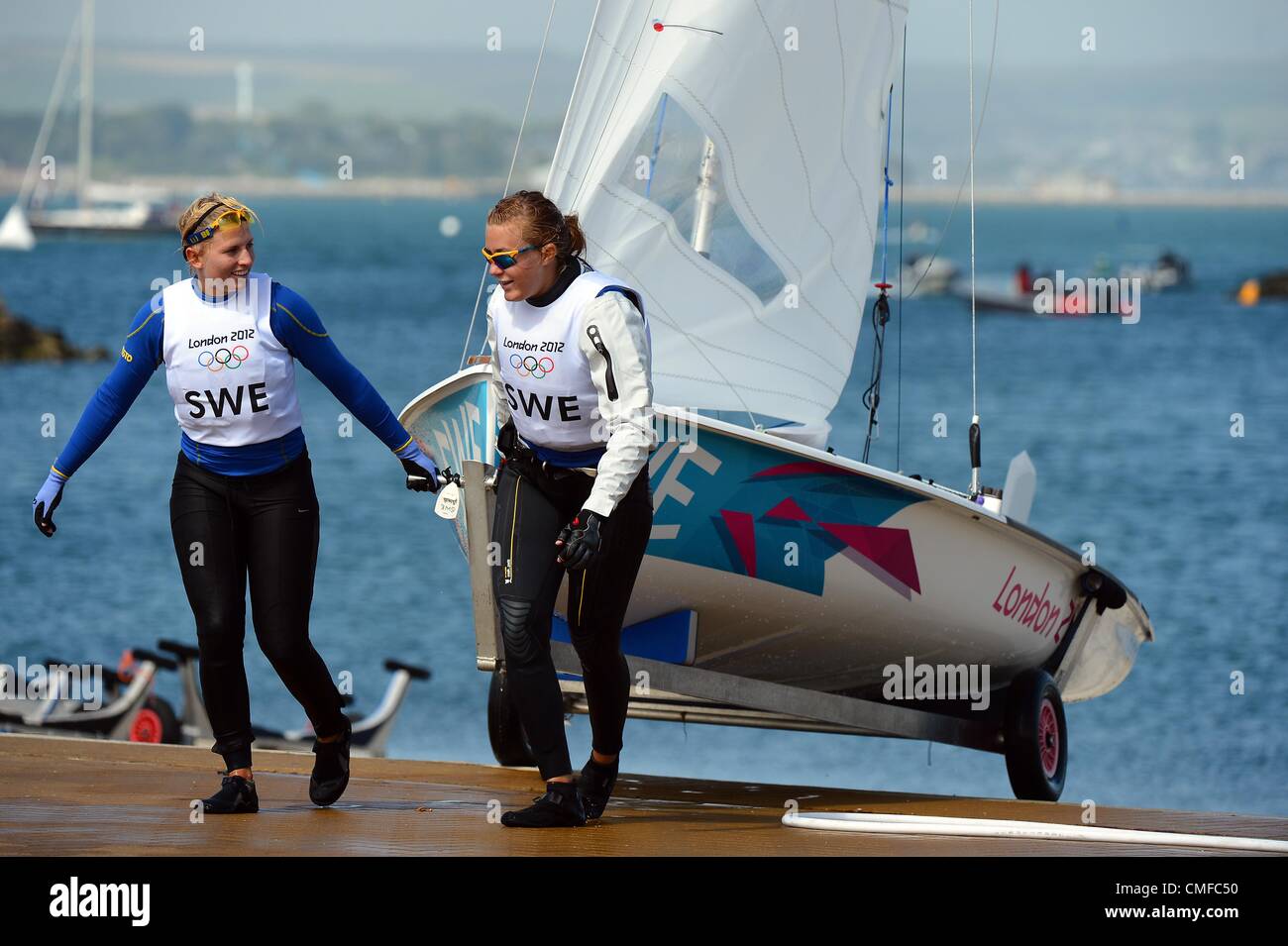 London 2012 Olympics: Sailing, action during the London 2012 Olympic ...