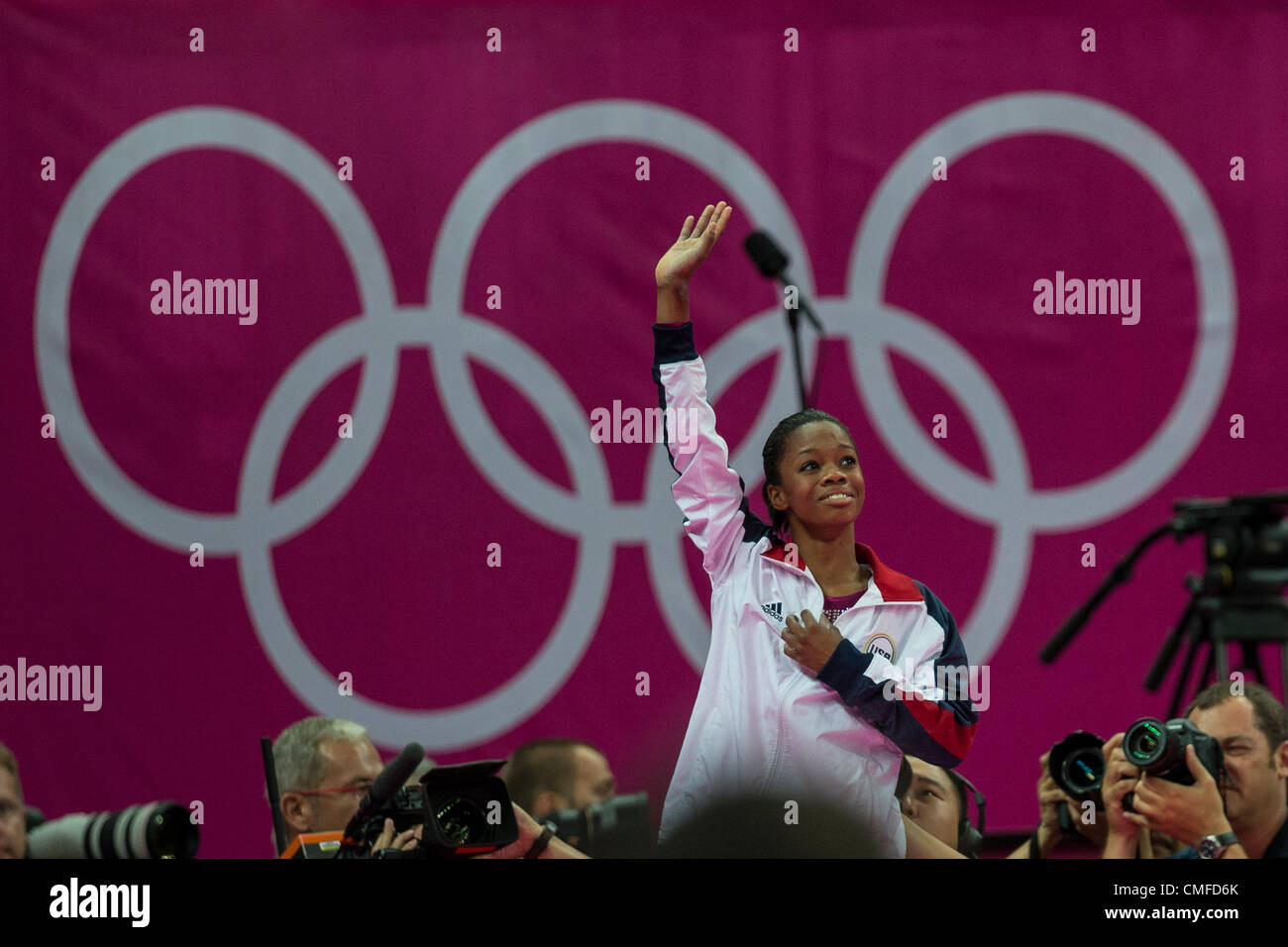 Gabrielle Douglas (USA) gold medalist in the Women's Individual All ...