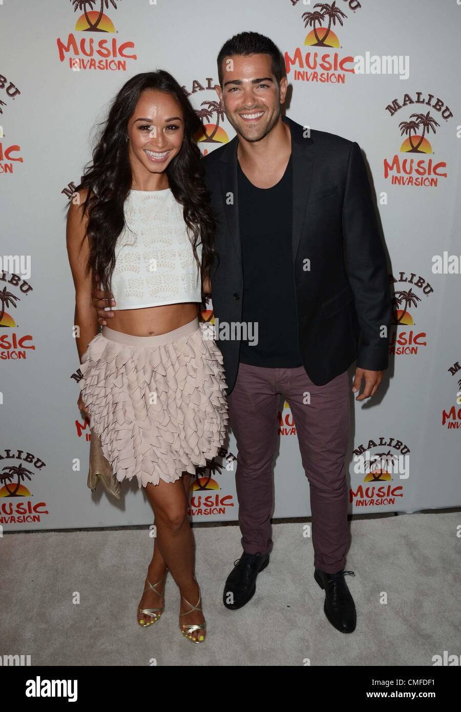 2nd Aug 2012. Cara Santana, Jesse Metcalfe in attendance for Malibu ...