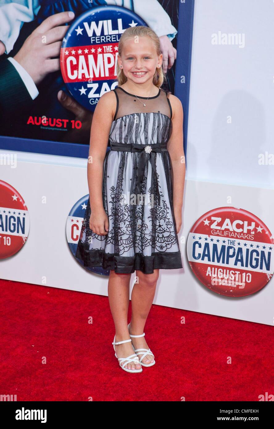 2nd Aug 2012. Madison Wolfe at arrivals for THE CAMPAIGN Premiere ...