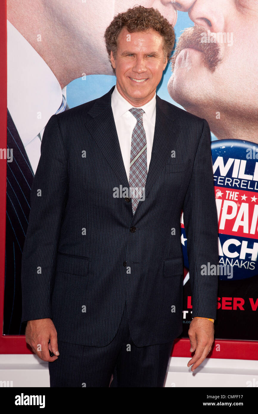 HOLLYWOOD, CA - AUG 2: Actor Will Ferrell arrives at the premiere of ...