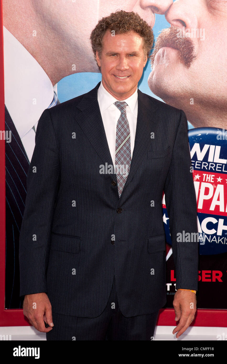 HOLLYWOOD, CA - AUG 2: Actor Will Ferrell arrives at the premiere of ...