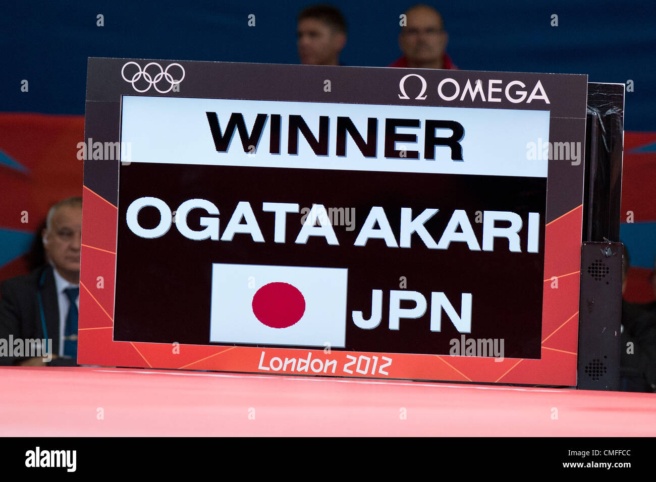 The scoreboard, AUGUST 2, 2012 - Judo : Women's -78kg at ExCeL during ...