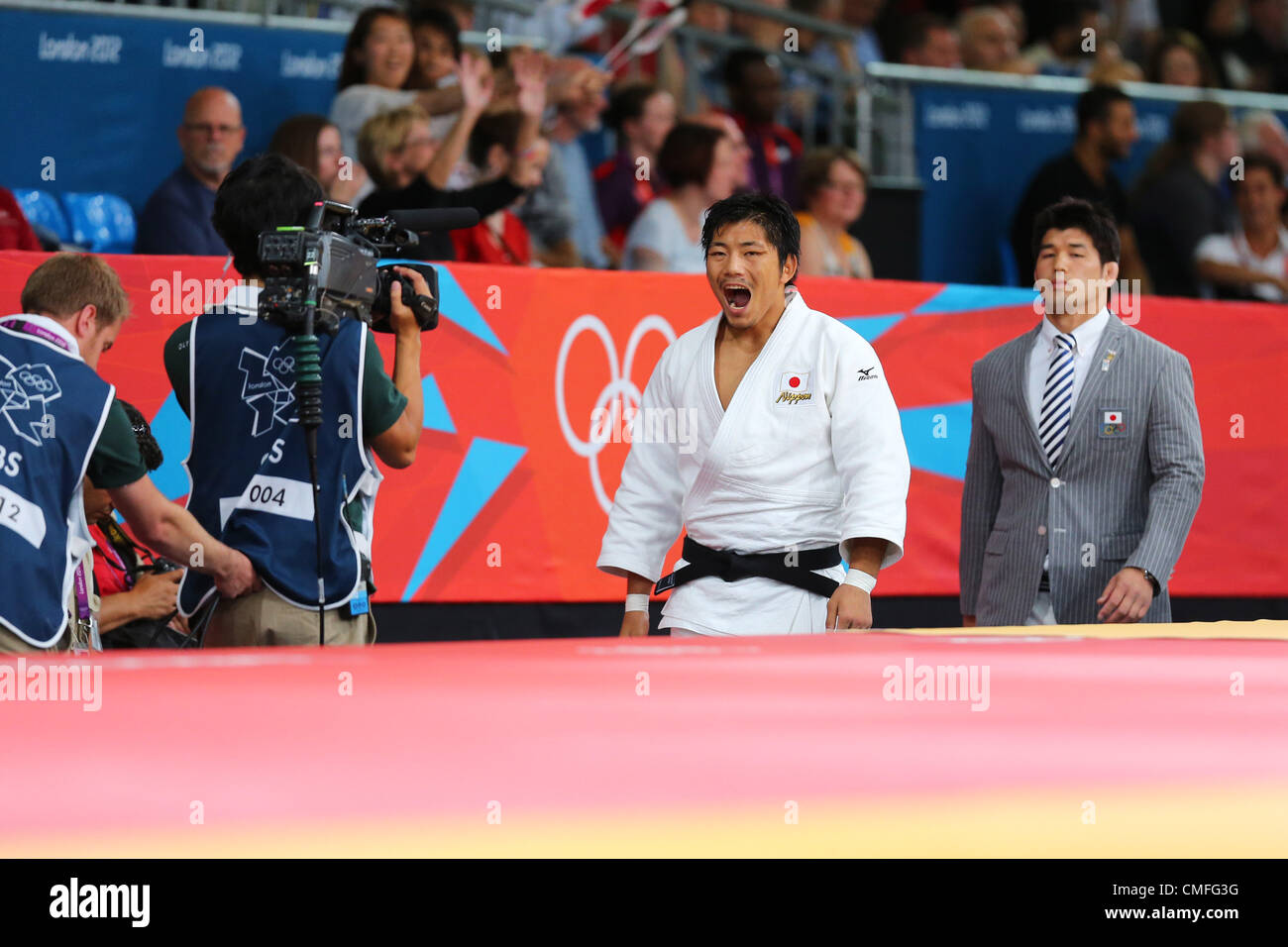 L To R Masashi Nishiyama JPN Kosei Inoue Coach JPN AUGUST 1 l-to-r-masashi-nishiyama-jpn-kosei-inoue-coach-jpn-august-1